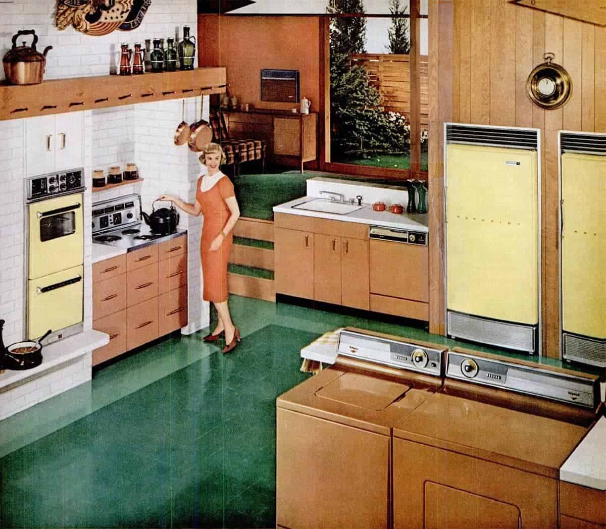 15 Colorful Mid-Century Modern Kitchens That Will Brighten Your Day ...