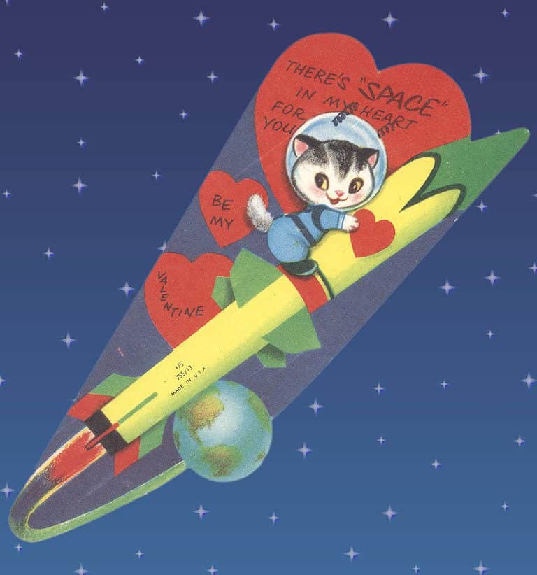 50 Free Printable Retro Space Age Valentines - Things Boomers Like
