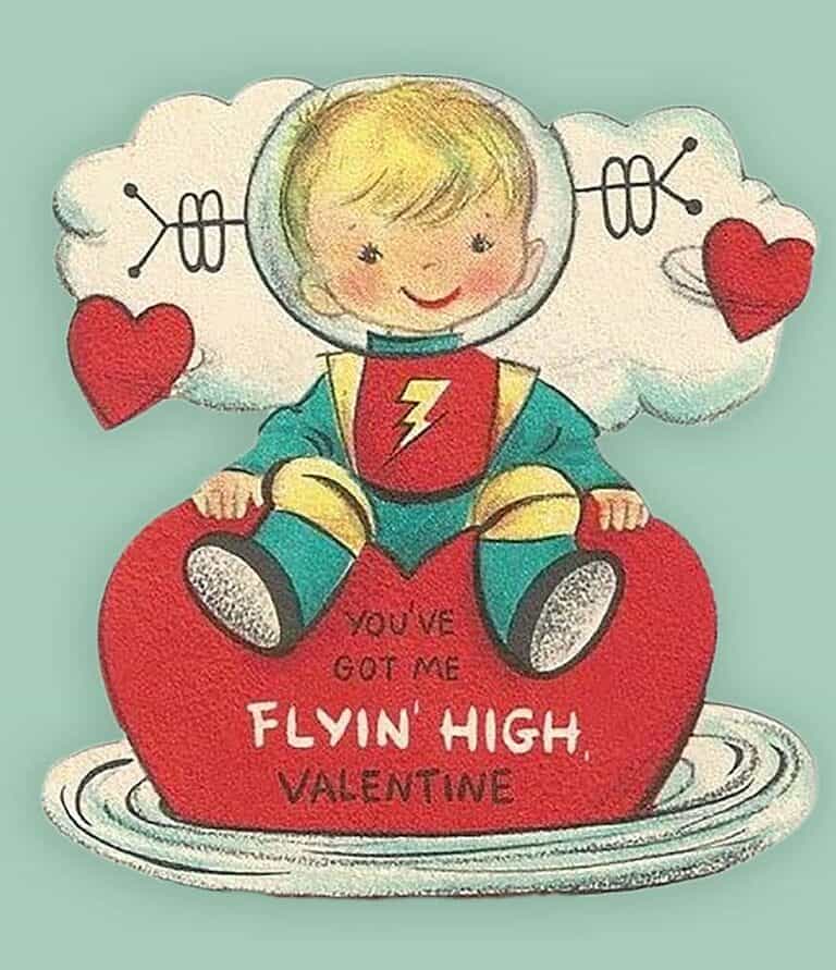 50 Free Printable Retro Space Age Valentines - Things Boomers Like