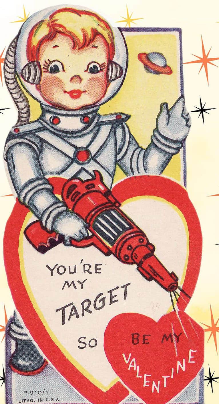 50 Free Printable Retro Space Age Valentines - Things Boomers Like