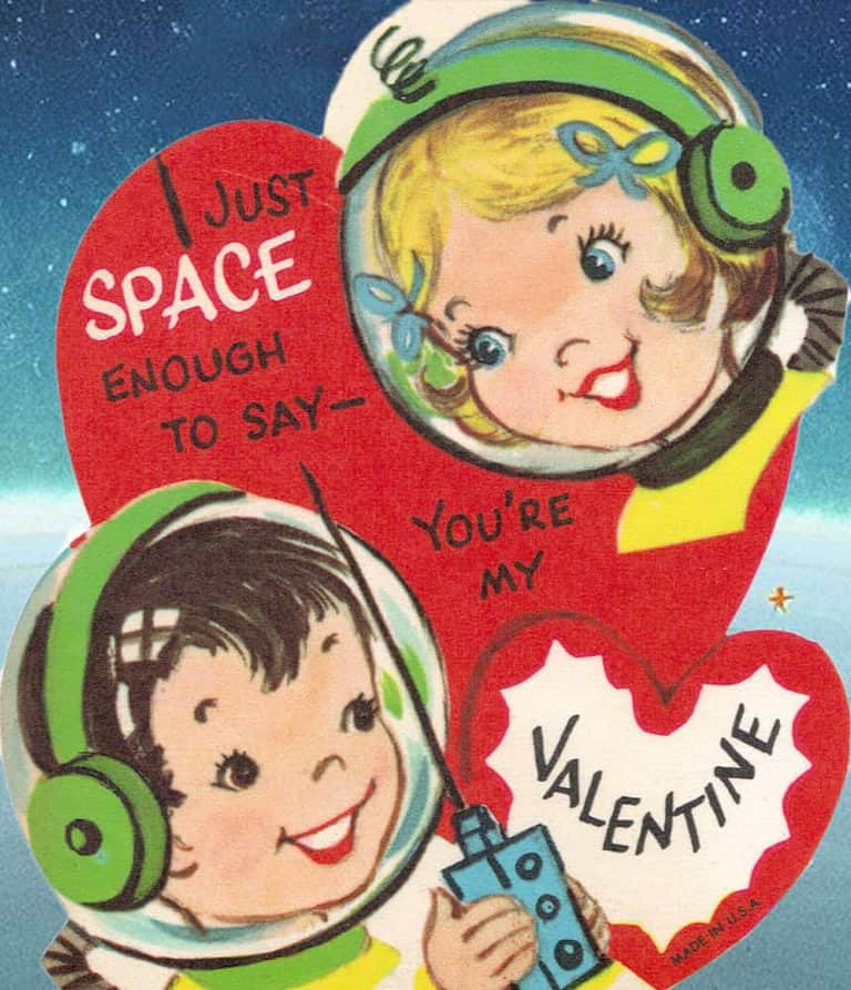 50 Free Printable Retro Space Age Valentines - Things Boomers Like