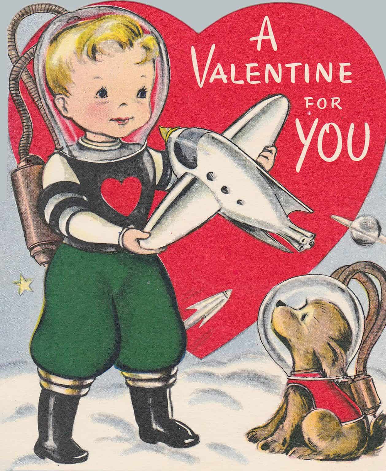 50 Free Printable Retro Space Age Valentines - Things Boomers Like